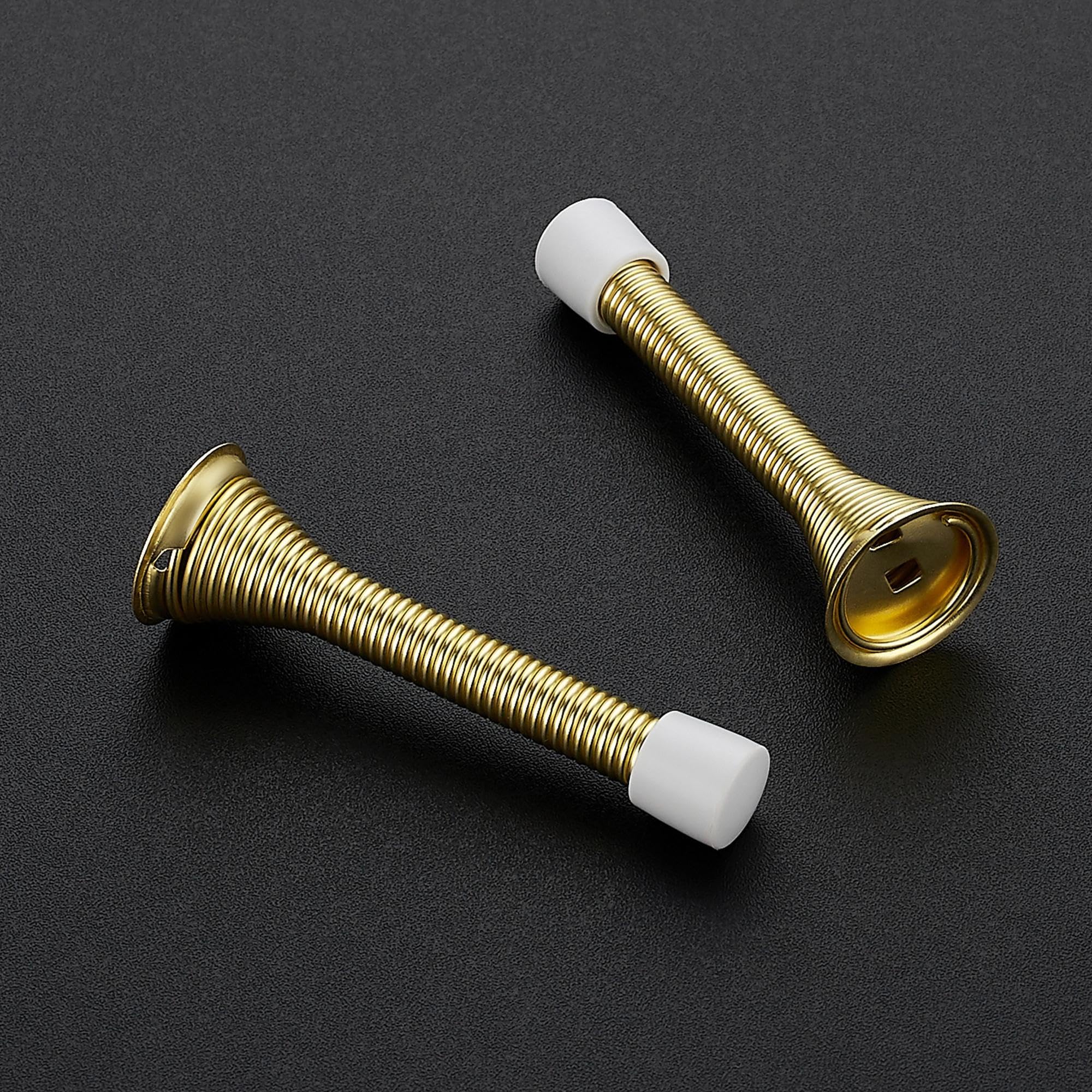 Snapklik.com : Ravinte Door Stoppers, 36 Pack Gold Spring Door Stops