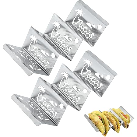 Amazon.com: zoyizi Taco Holders 2 Pack, Stainless Steel Taco Stand Rack ...