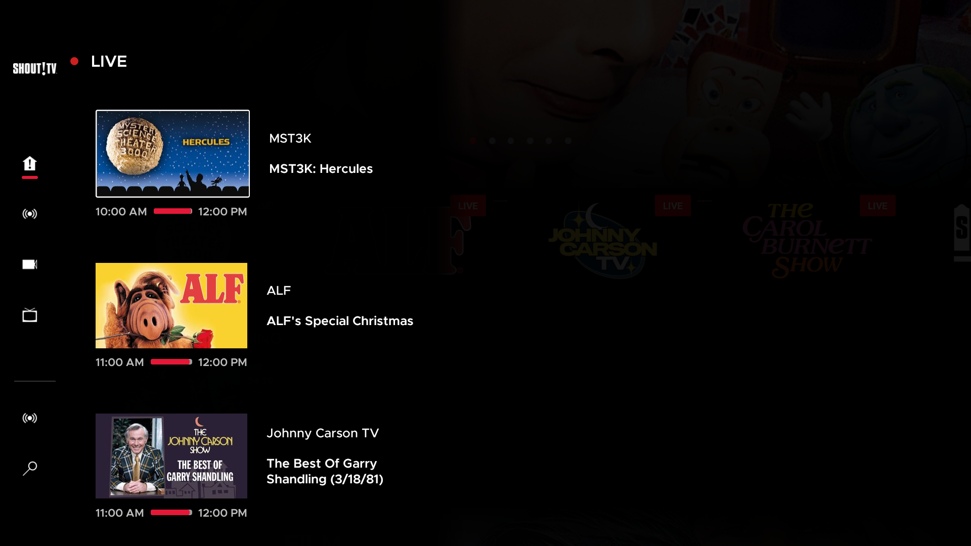 Shout! TV - App on the Amazon Appstore