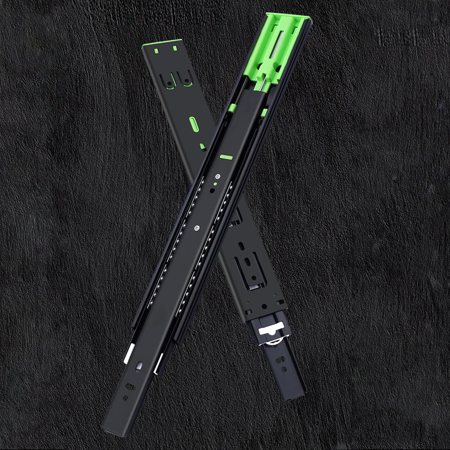 20 Inch Soft Close Drawer Slides 3-Section Full Extension Drawer Slide ...