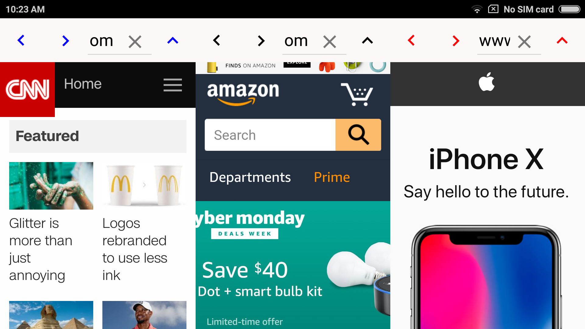 BrowserX3: 3 Browsers at Once:Amazon.in:Appstore for Android