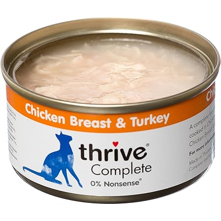 Thrive Cat Food Complete Food - Chicken 75g. (Pack of 6) : Amazon.co.uk ...