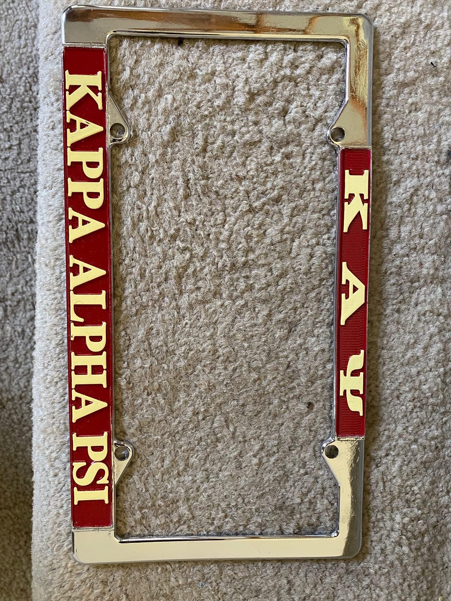 Amazon.com: Kappa Alpha Psi Fraternity Silver Car License Plate Metal ...