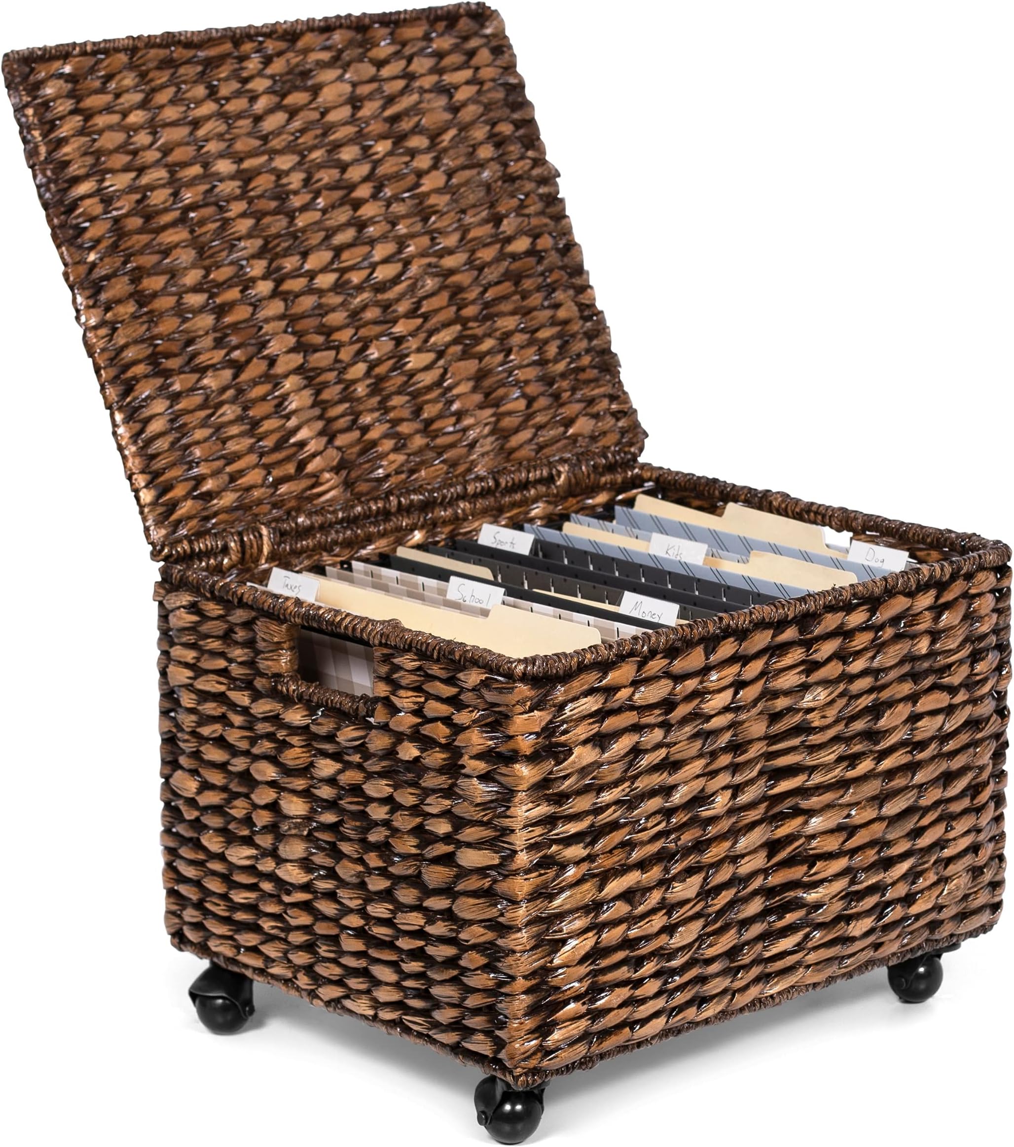 Amazon.com: BIRDROCK HOME Rolling File Cabinet with Lid | Small ...