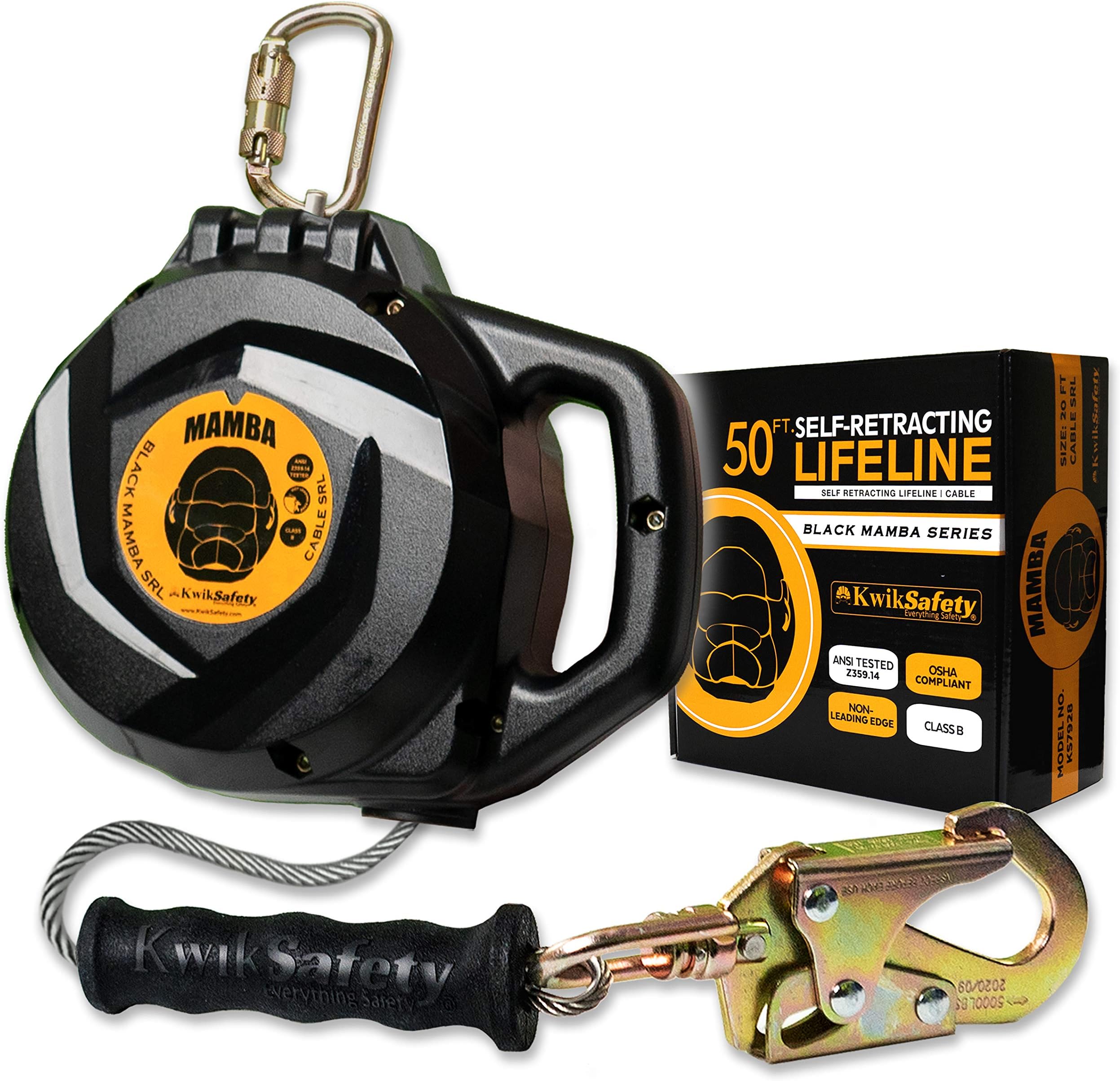 Amazon.com: Palmer Safety SRD 100 FT. Self Retracting Lifeline I SRL ...