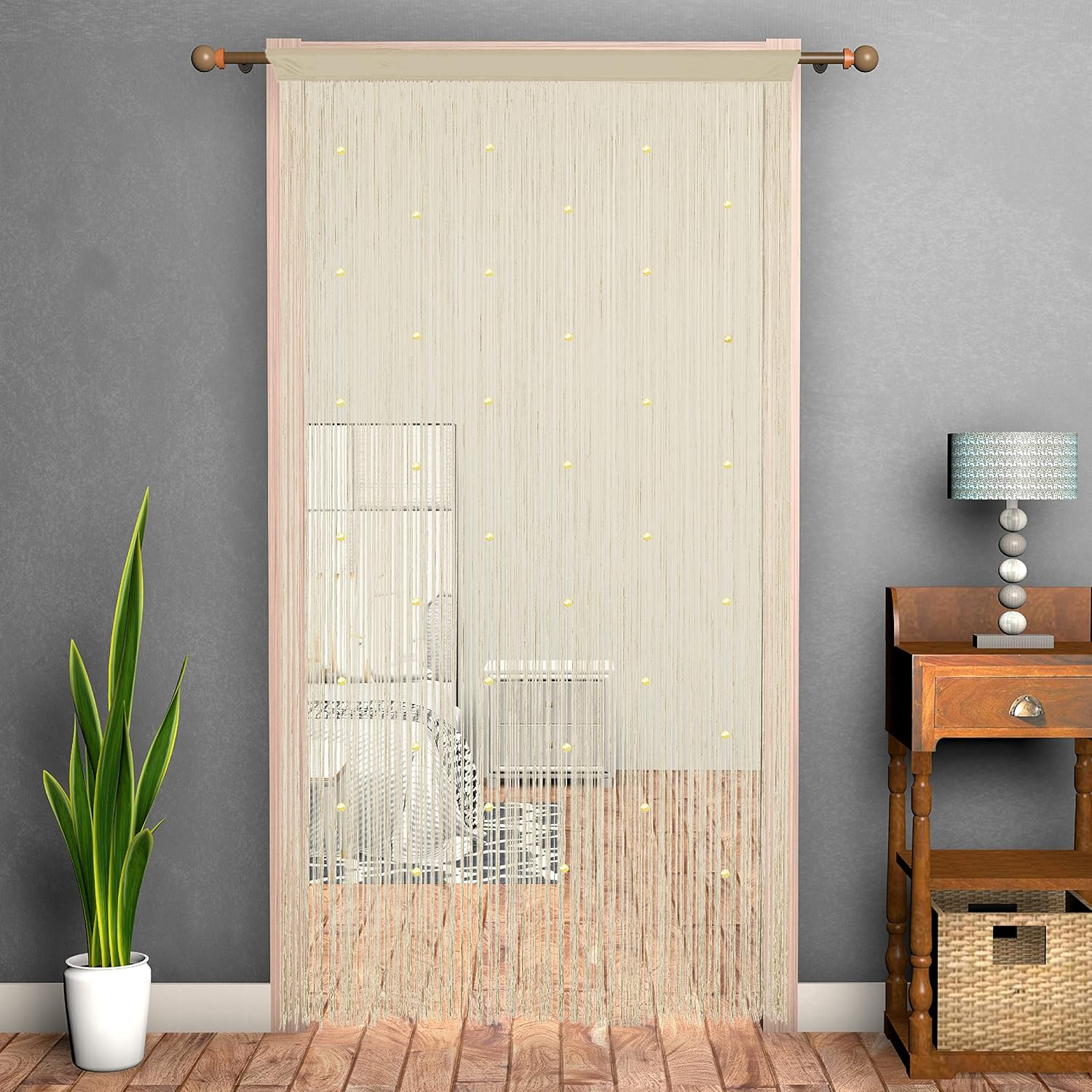 Amazon.com: YaoYue Beaded Curtain Door String Curtains for Doorways ...