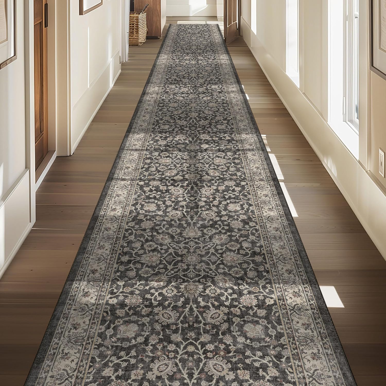 Amazon.com: Well Woven Custom Size Hallway & Stair Runner- Asha Rome ...
