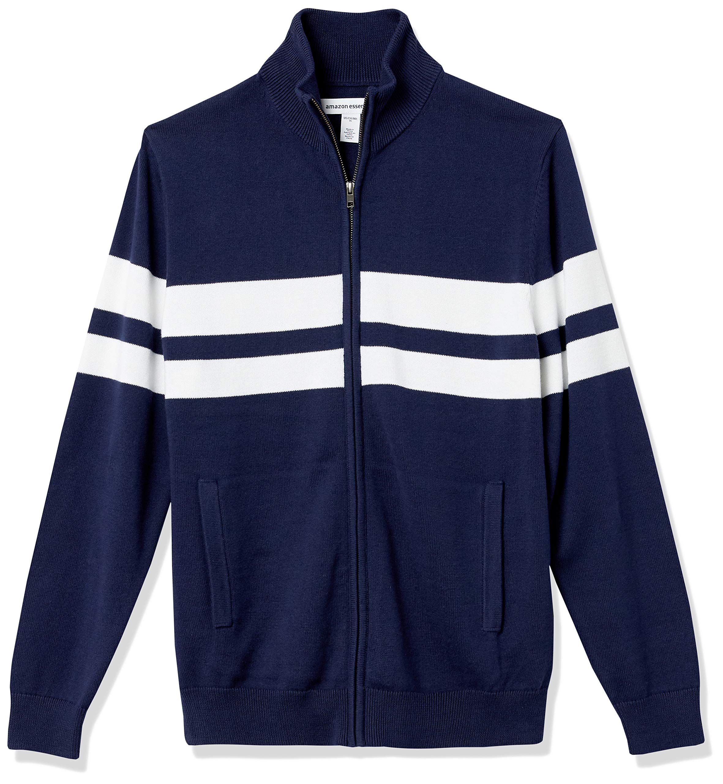Amazon Essentials Men's Full-Zip Cotton Sweater