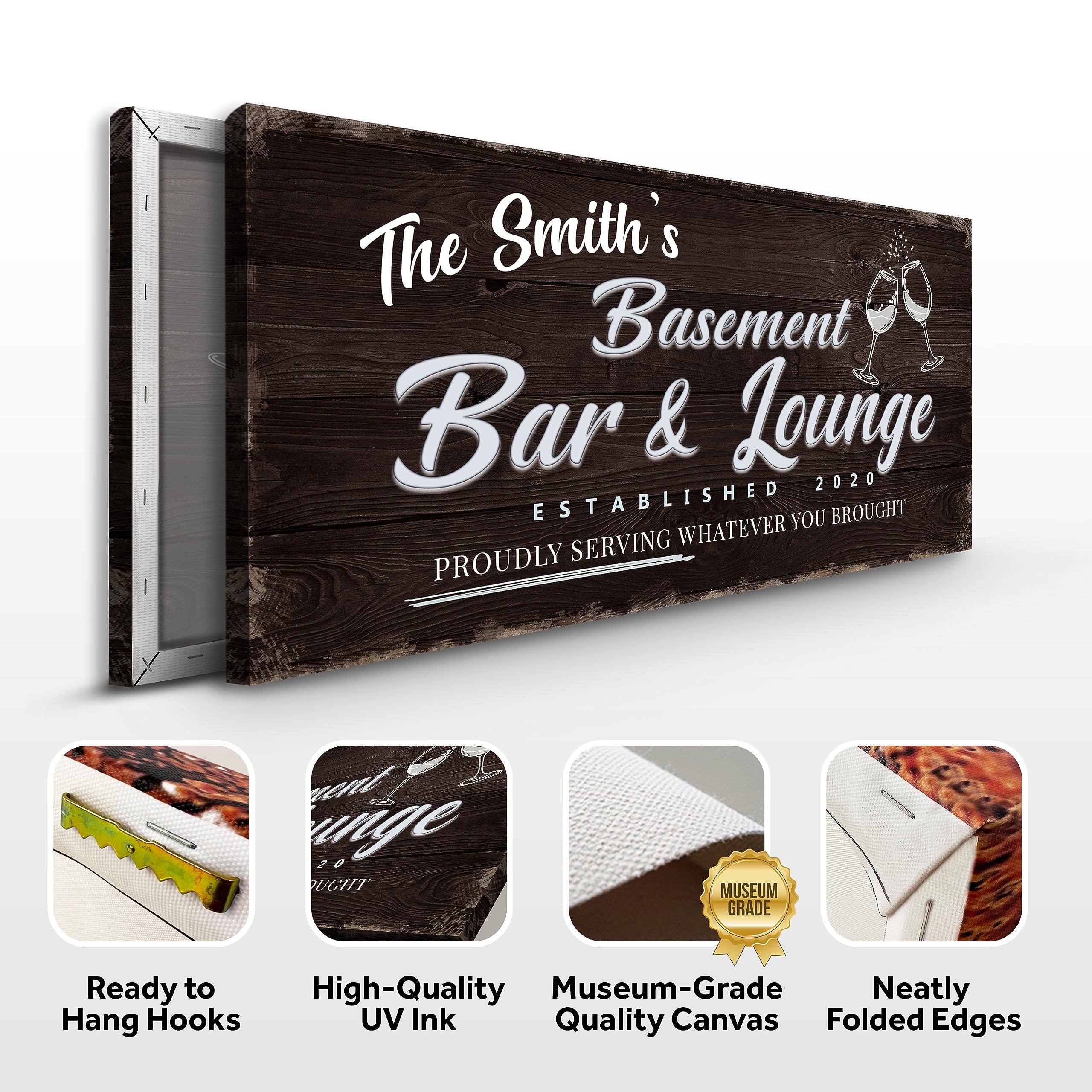 Basement Bar Lounge Signs