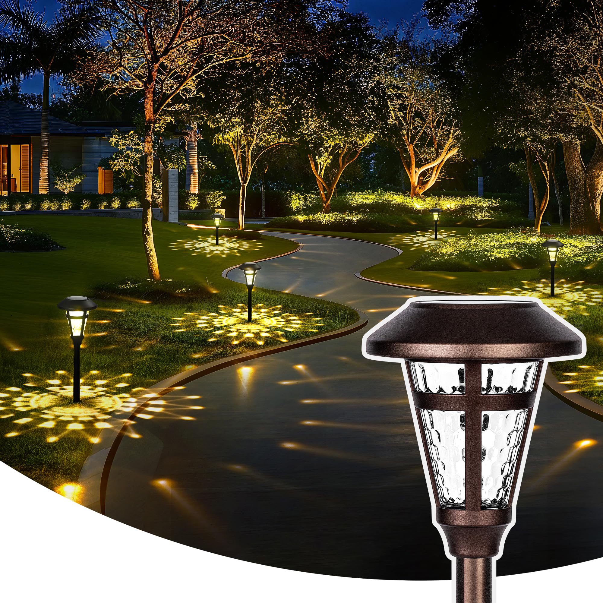 Pinnacle Solar Path Light Bronze Garden Solar Lights | Shop Solar