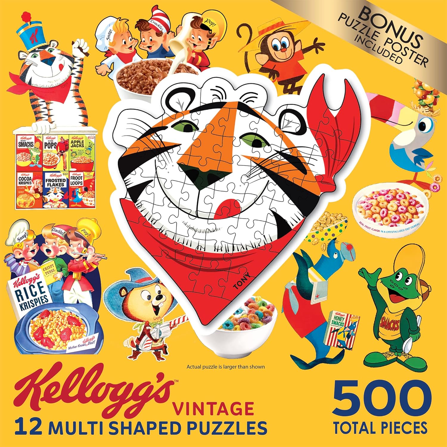 Amazon.com: Kellogg's Multi Shaped Mini 500 PC Jigsaw Puzzles : Toys ...