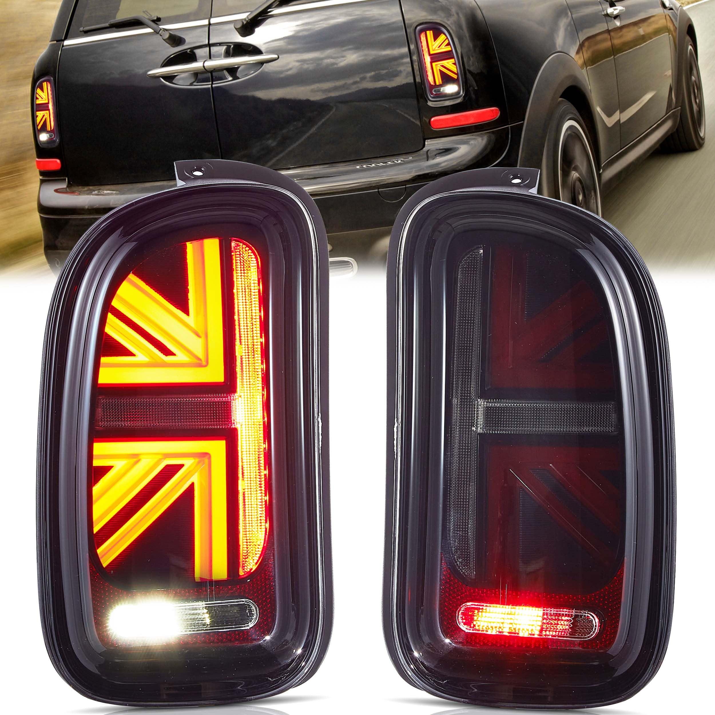 Amazon.com: VLAND LED Taillights Assembly Fit for 2007-2014 BMW Mini ...