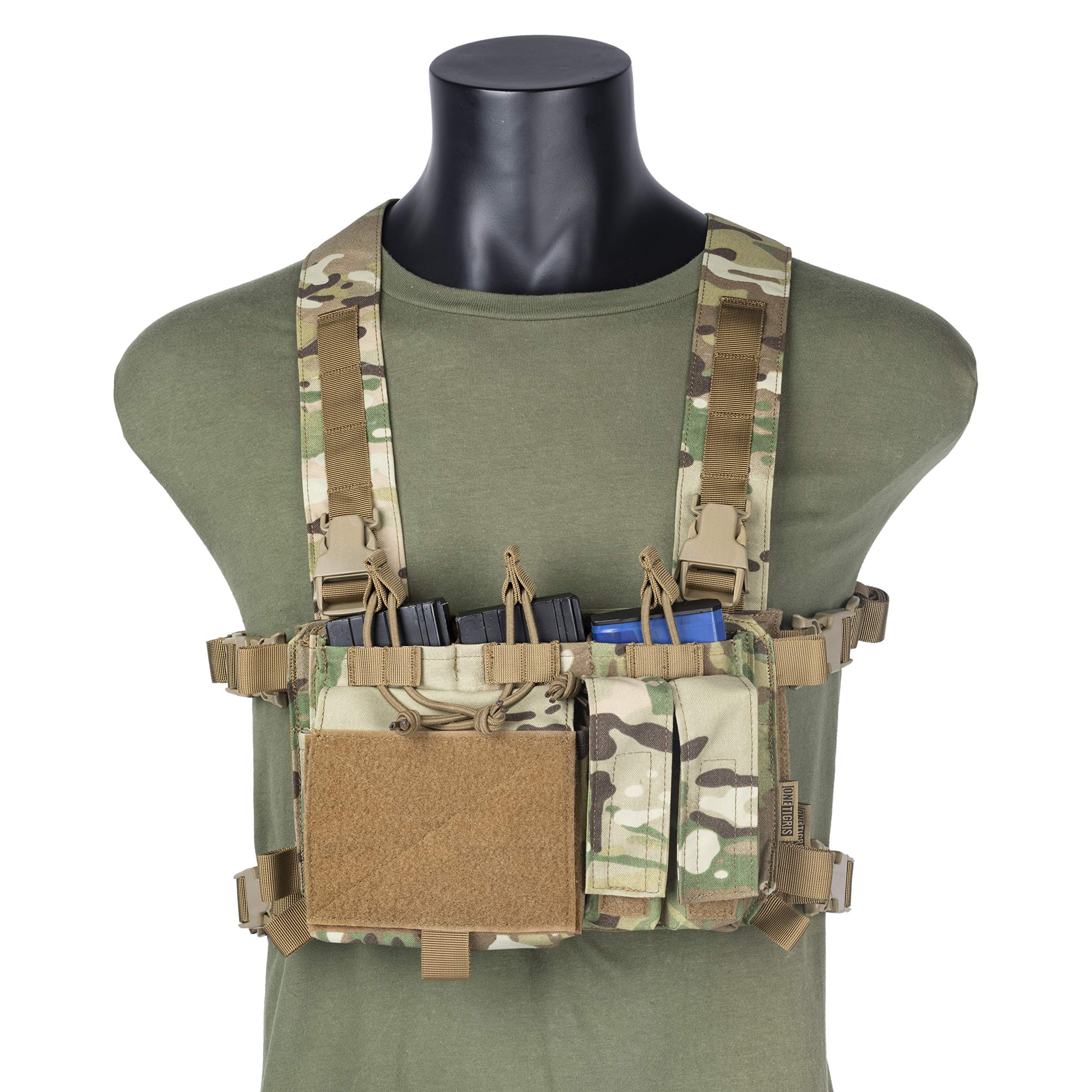 Buy OneTigris Mini Chest Rig Panel & Triple Mag Pouch with Utility ...