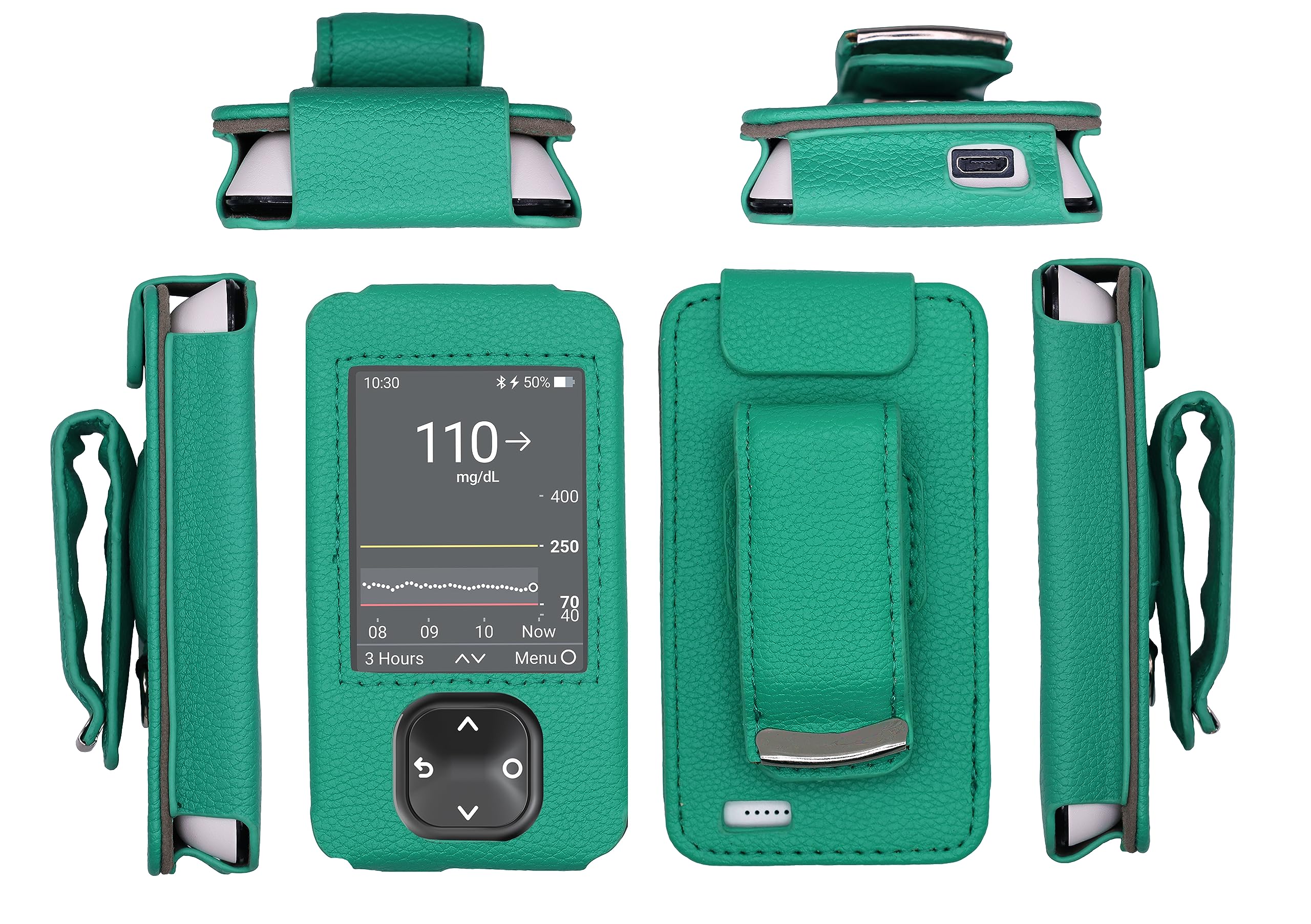 Amazon.com: Fitted Leather Case W/Screen Protector (Lanyard Included ...