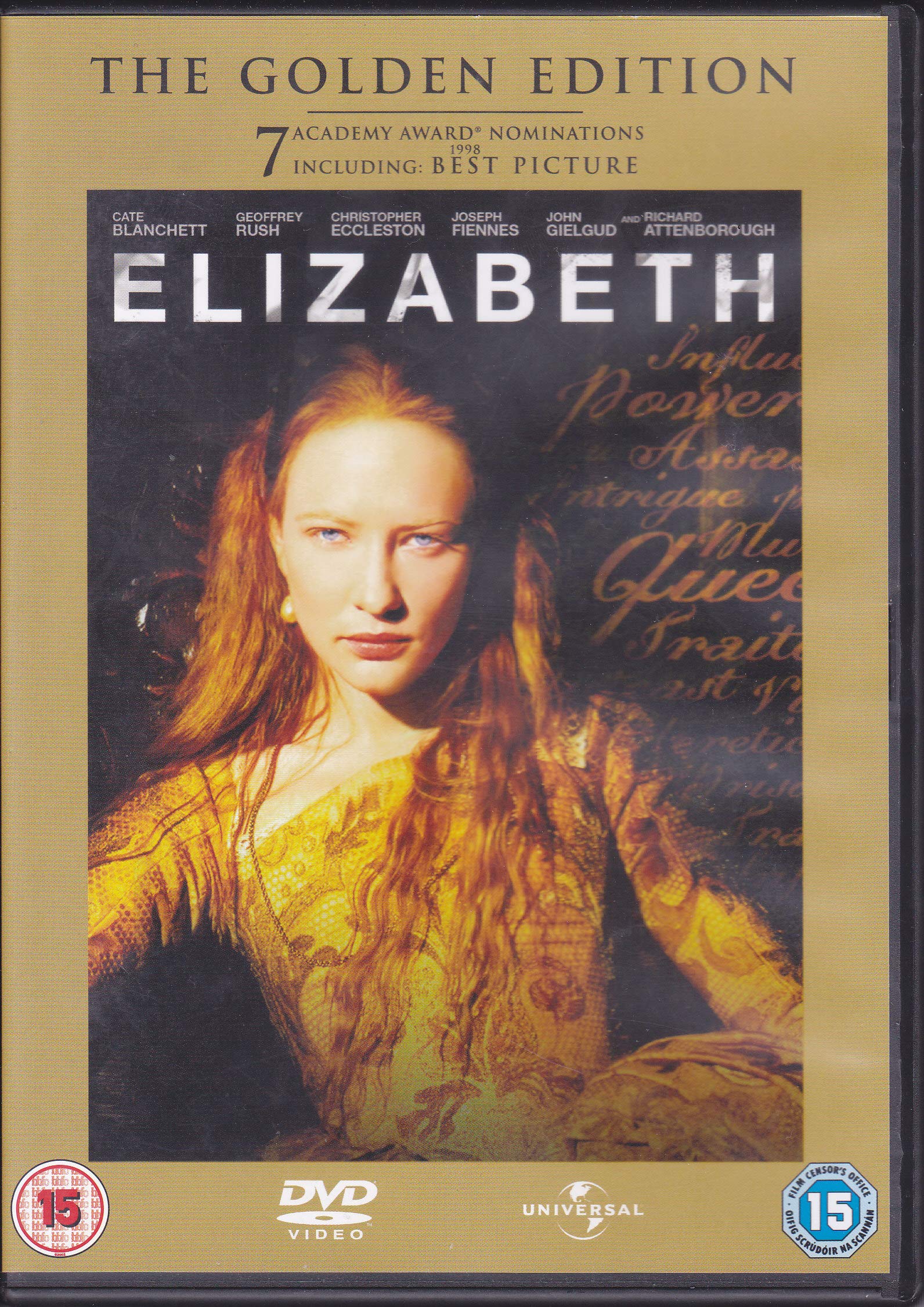 Elizabeth : Special Edition [1998] [DVD]: Amazon.co.uk: Cate Blanchett ...