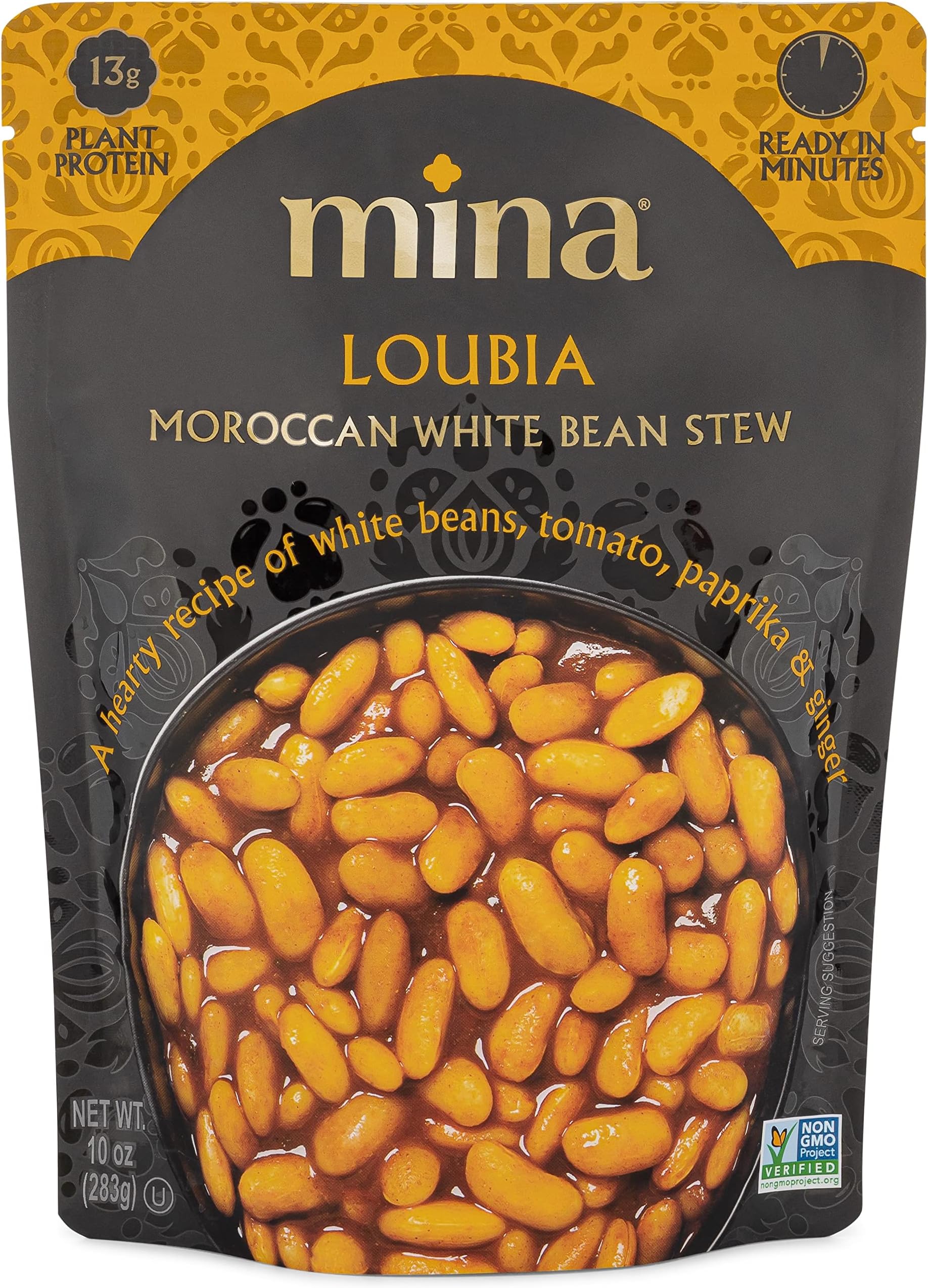 Amazon.com : Mina Moroccan White Beans, Cannellini Beans, Ready to Eat ...