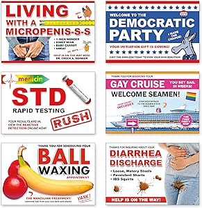 Amazon.com : Design Doggie 6 Pack Variety Prank Postcards, Prank your ...