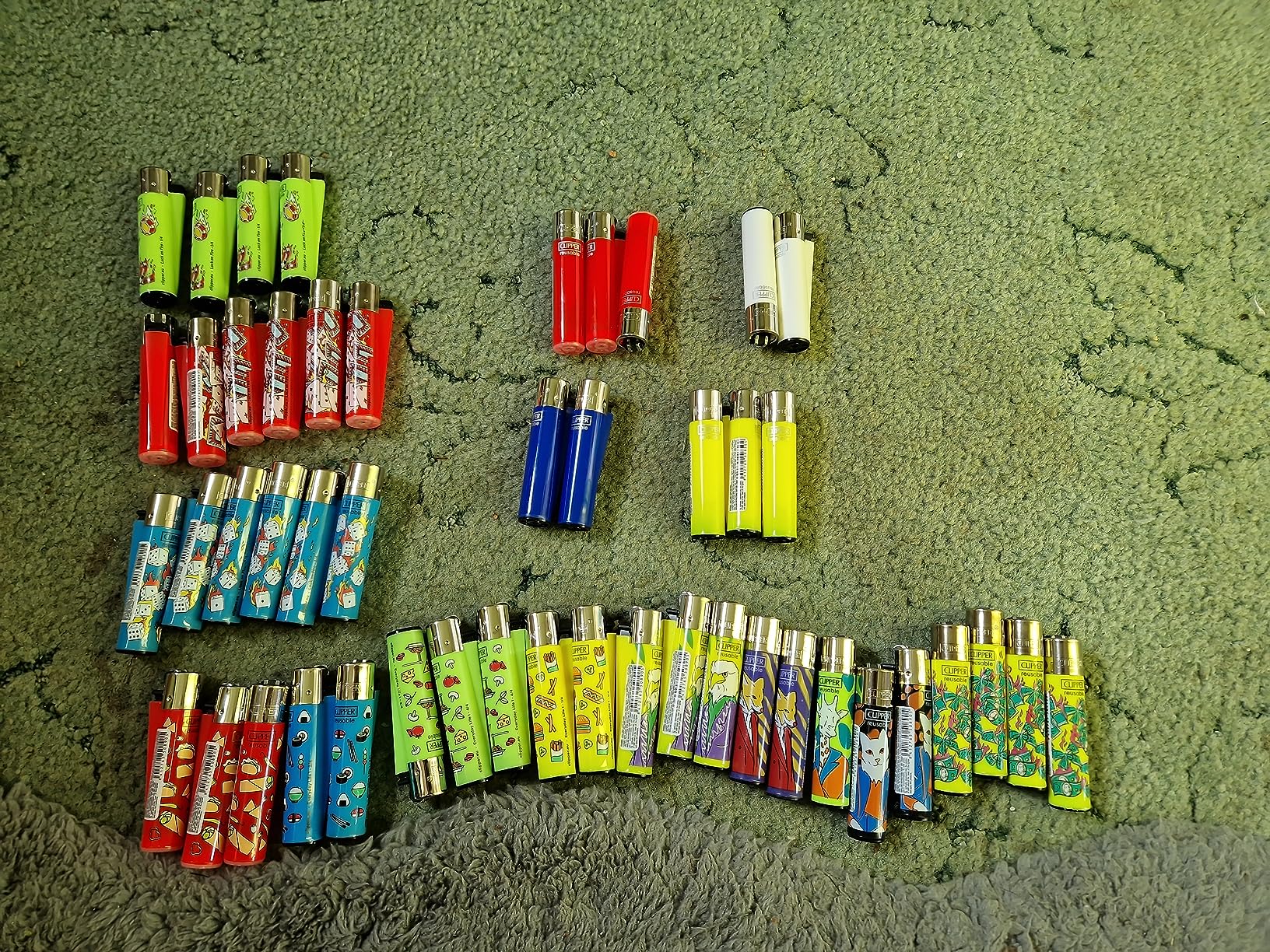 48 Clipper Large Mixed Lighters Clipper Lighters from collection, 48 ...