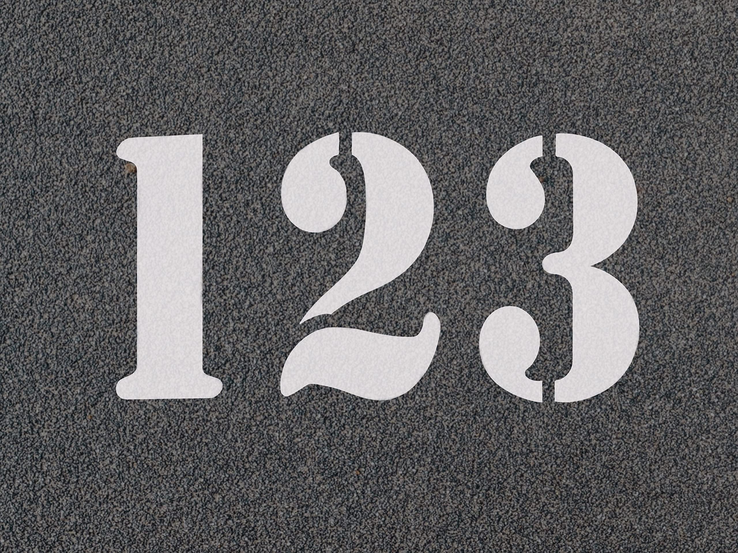 Snapklik.com : APS 12" Parking Lot Stencils Letters And Numbers A-Z ...