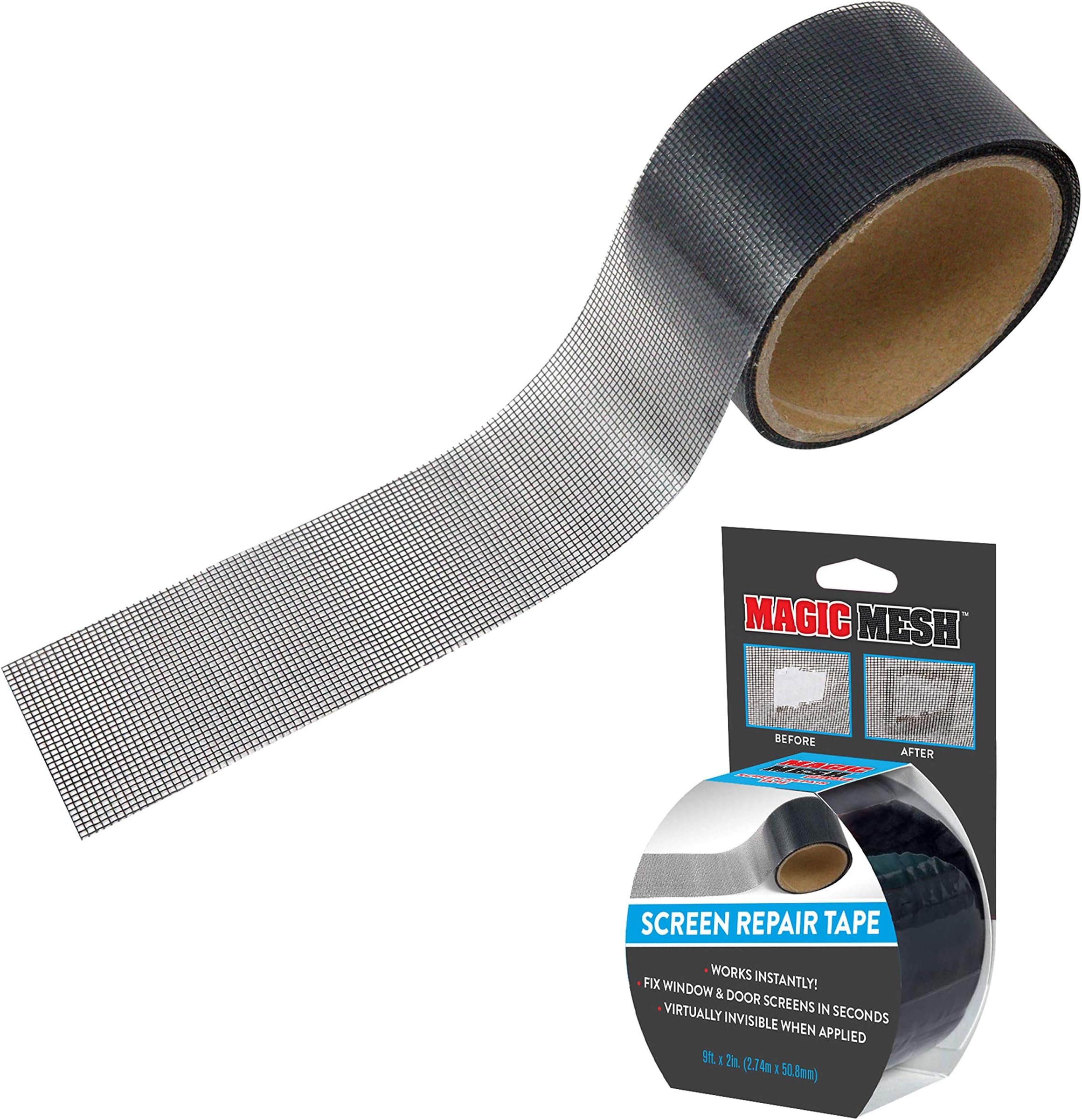 Amazon.com: Magic Mesh Screen Repair Tape| Strong Adhesive, Instantly ...