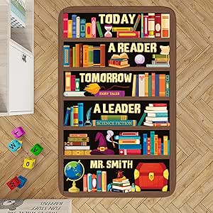 Amazon.com: CHILLGEN Custom Reading Rug, Classroom Library Rugs ...