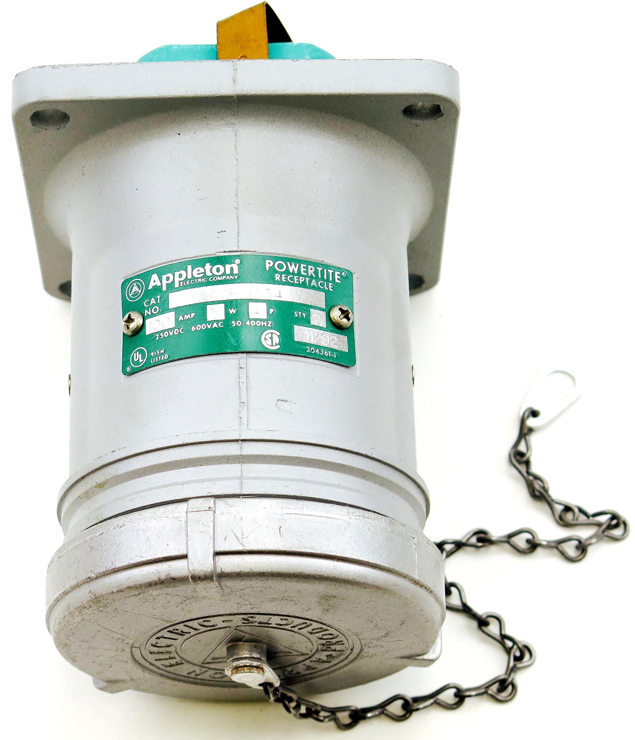 Appleton ACR1034 100 Amp, 3 Phase , 4W, Receptacle - Amazon.com