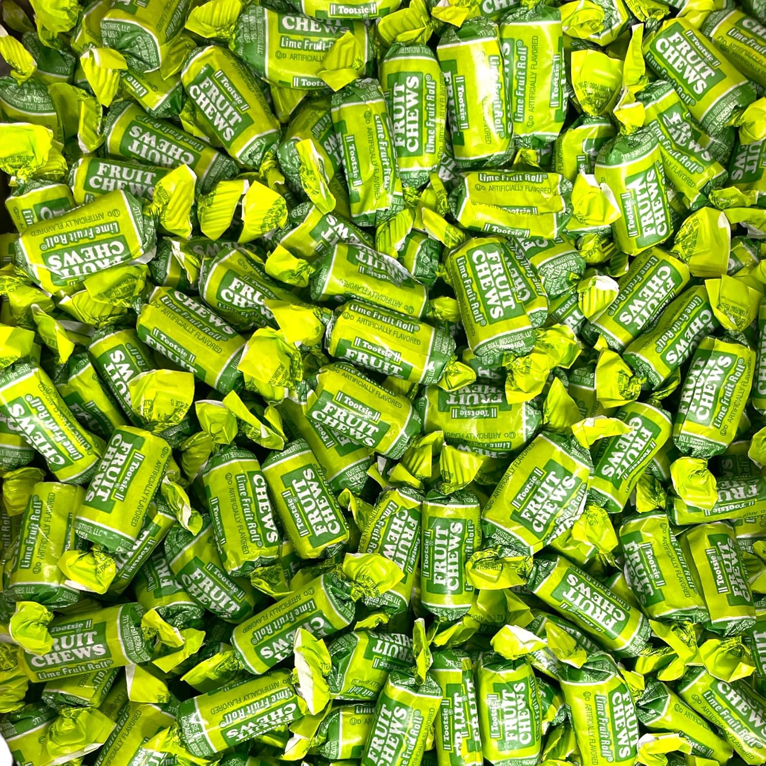 Amazon.com : Lime Tootsie Fruit Chews 1 Pound Bulk Candy Bag ...
