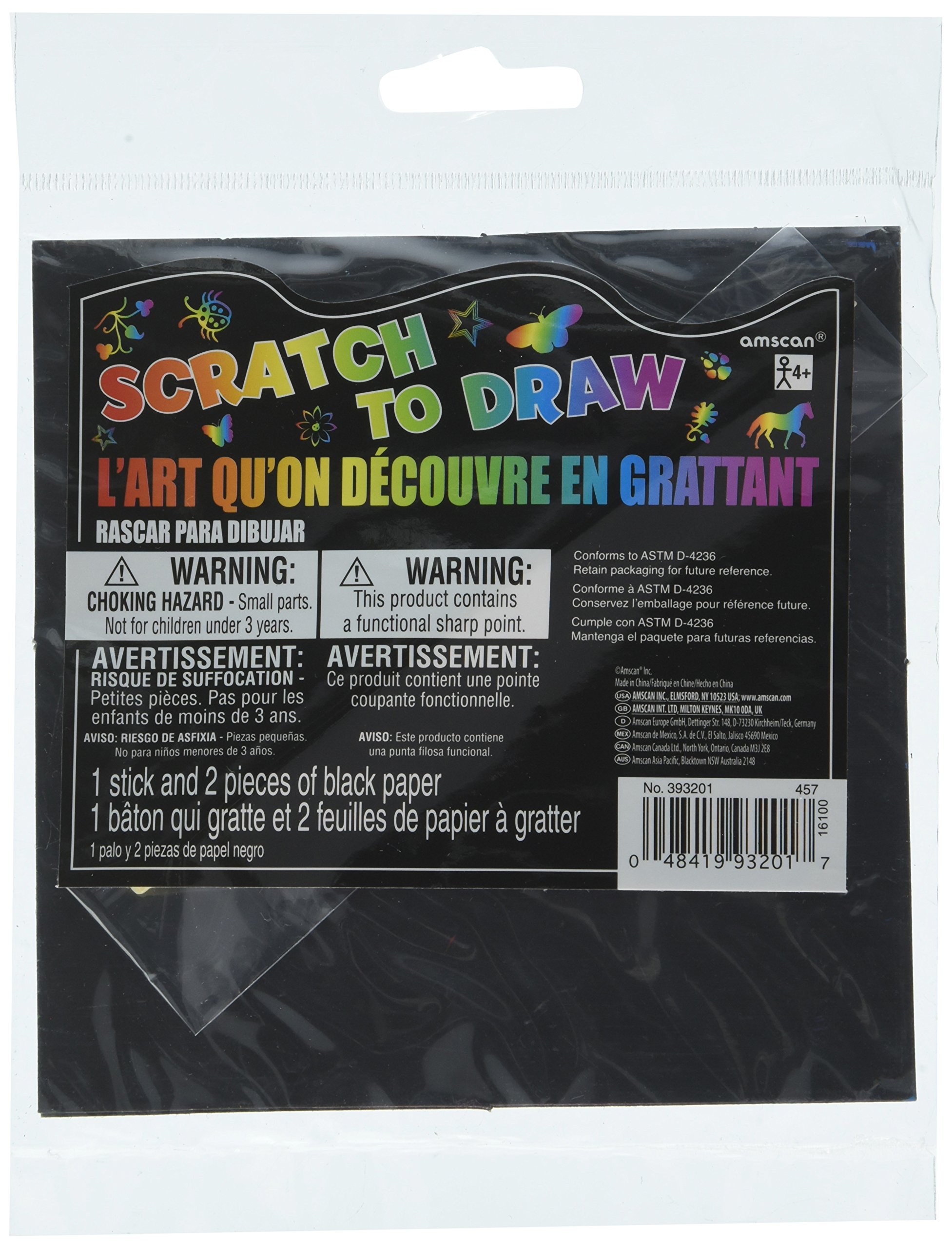 Amazon.com: Scratch to Draw | Party Favor | 1 Set : Toys & Games