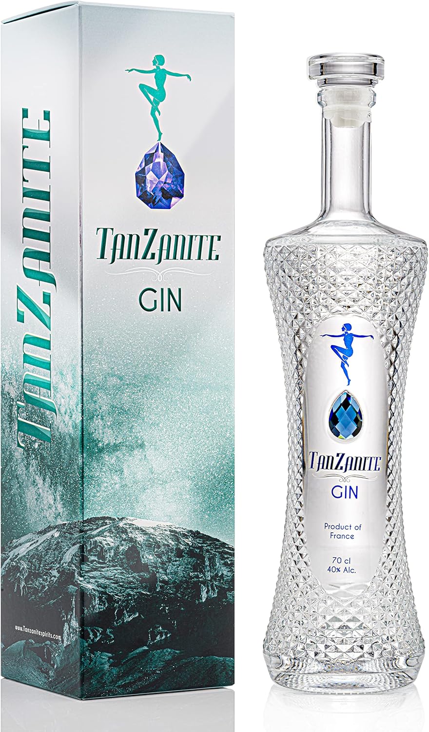 Tanzanite Gin in Gift Box - 70cl Premium French Gin : Amazon.co.uk: Grocery
