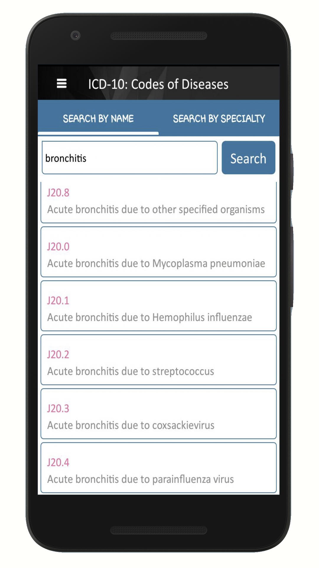 ICD-10: Codes of Diseases - App on Amazon Appstore