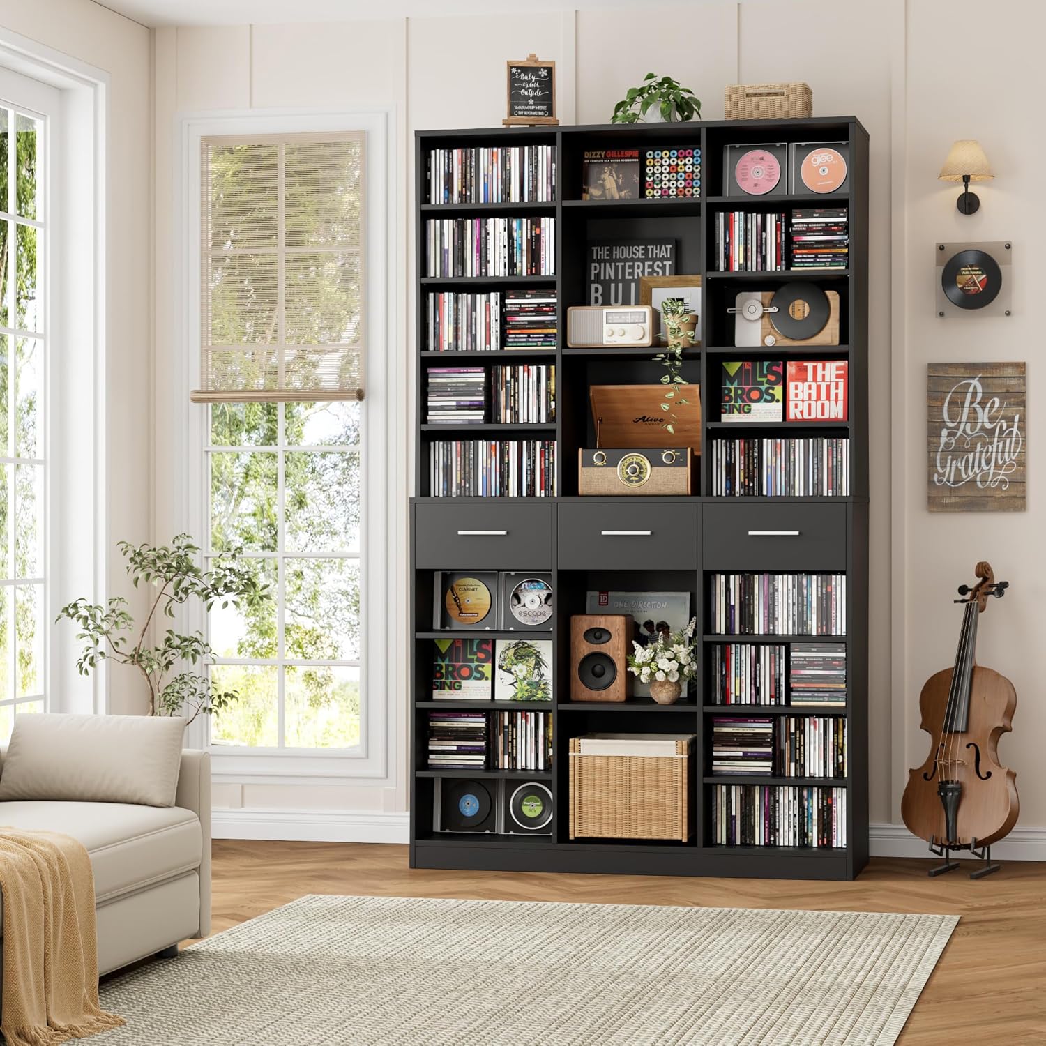 Amazon.com: HOSTACK 75" Tall Book Shelf and Bookcase, 47" Wide ...