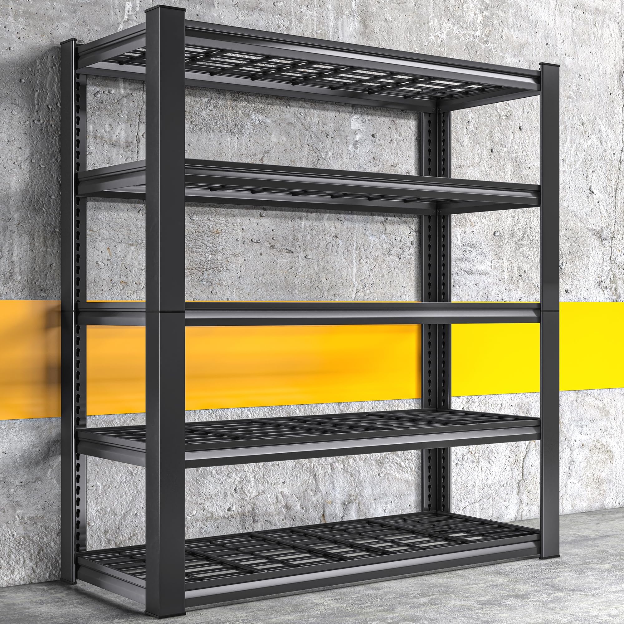 Amazon.com: Gladiator 4-Shelf 60 in. W x 72 in. H x 18 in. D Welded ...