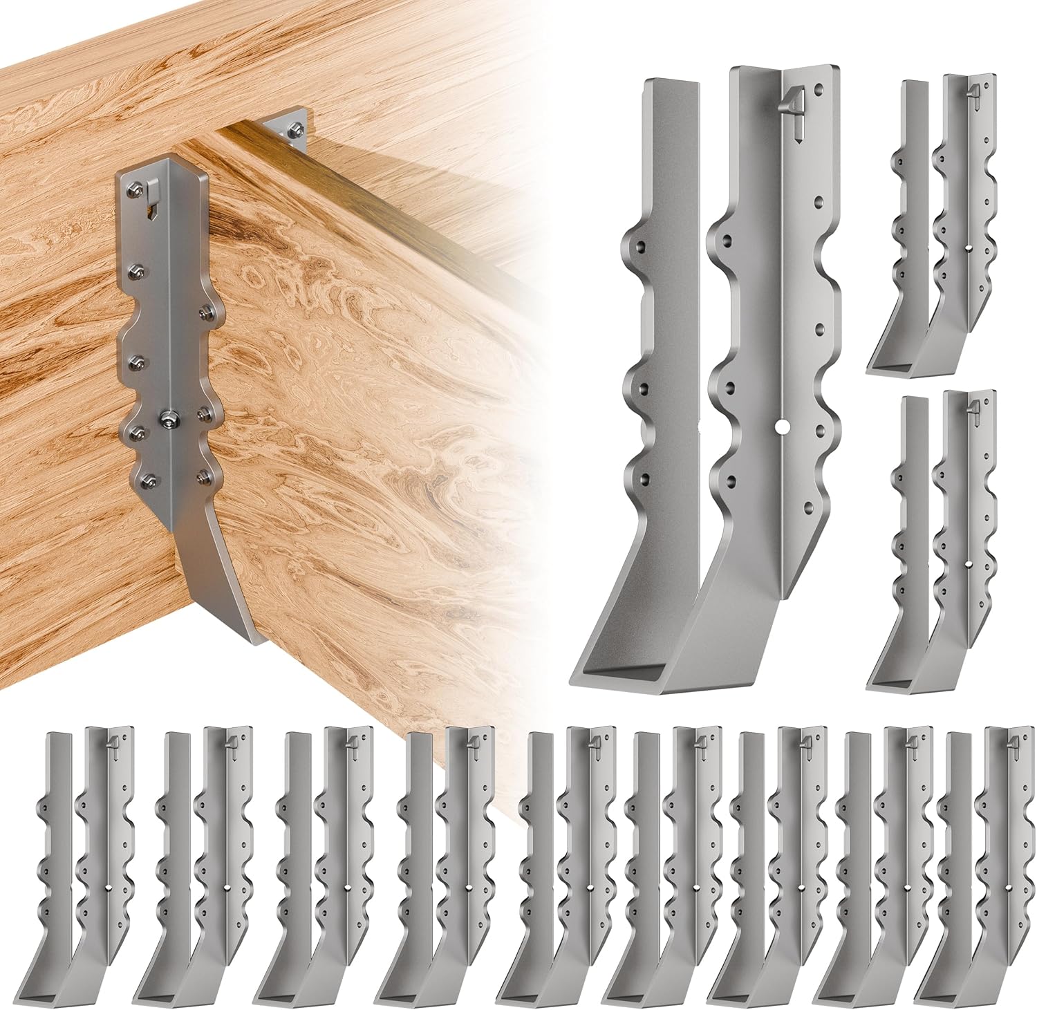 Amazon.com: Heavy Duty 2X10 Joist Hanger 14 Gauge LU210 Galvanizing ...