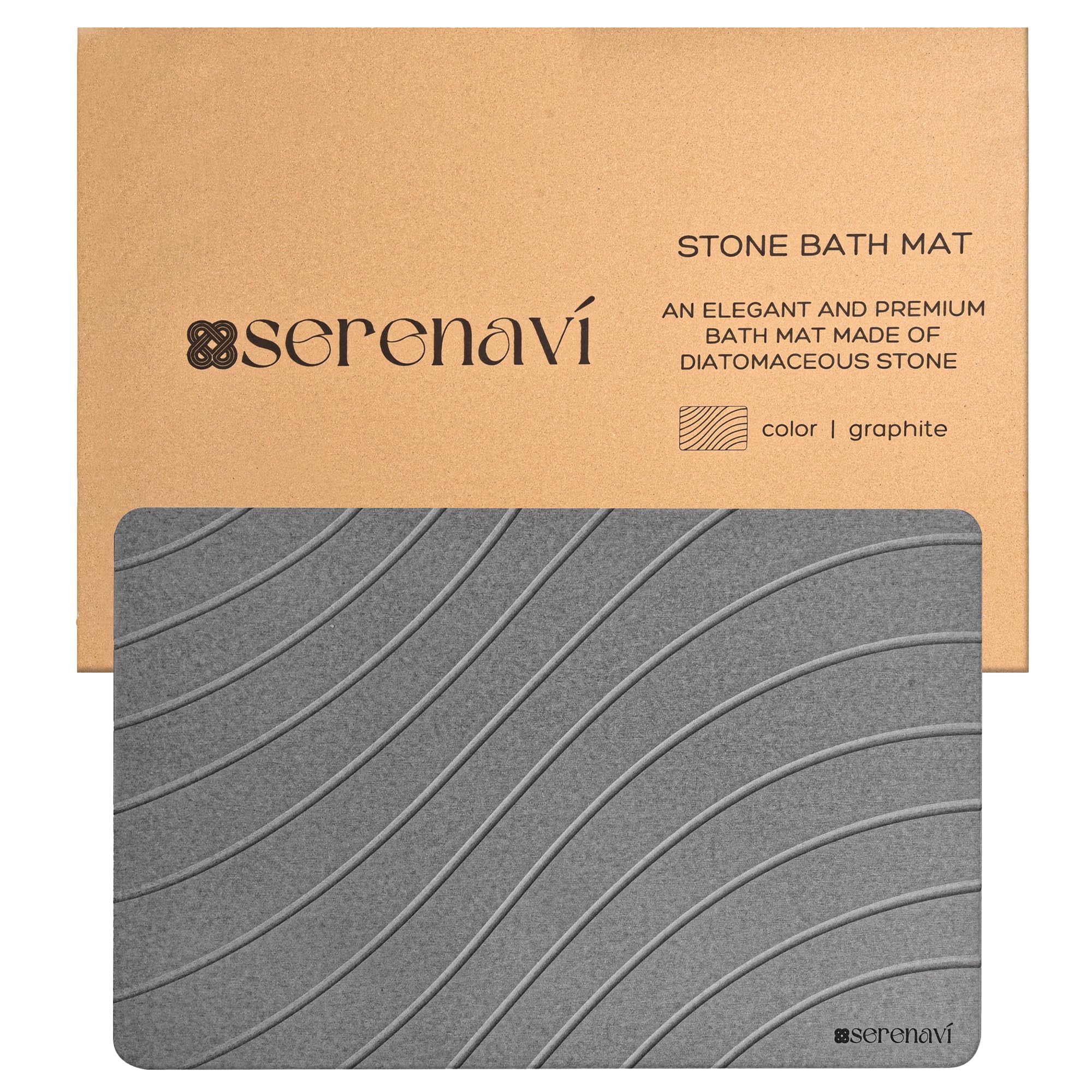 Amazon.com: Luxury Diatomite Stone Bath Mat - Elegant and Modern Design ...