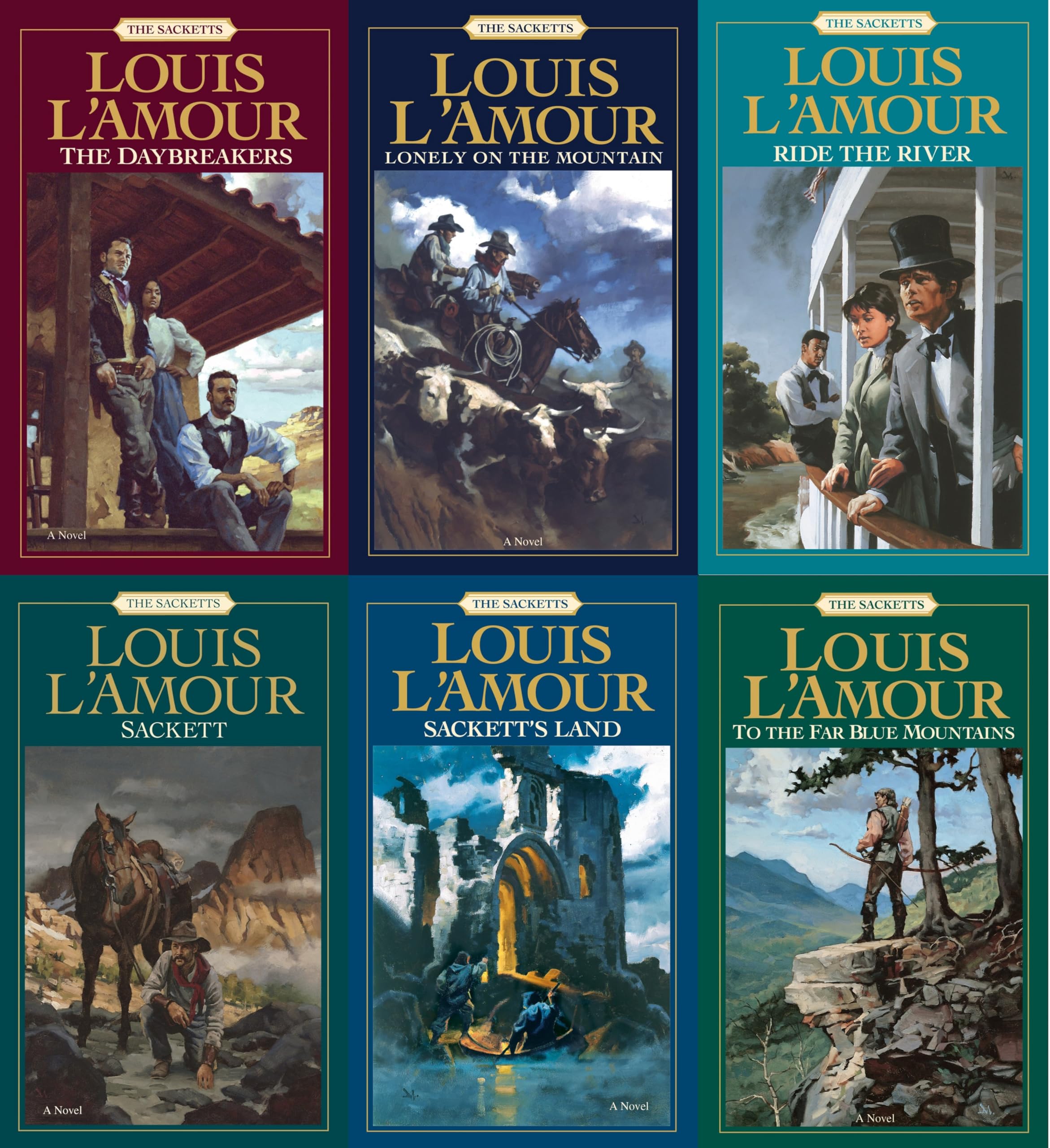 The Sacketts' Six Box Set - Sackett/The Daybreakers/Ride The River/To ...