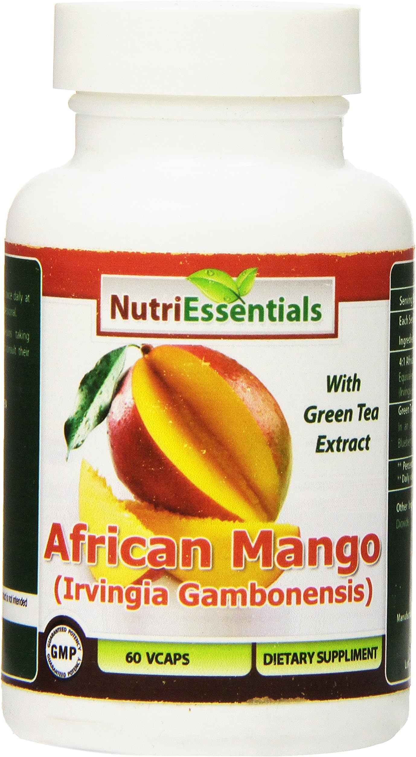 Amazon.com: Nutri Essentials African Mango Veg Capsules, 500 mg, 60 ...