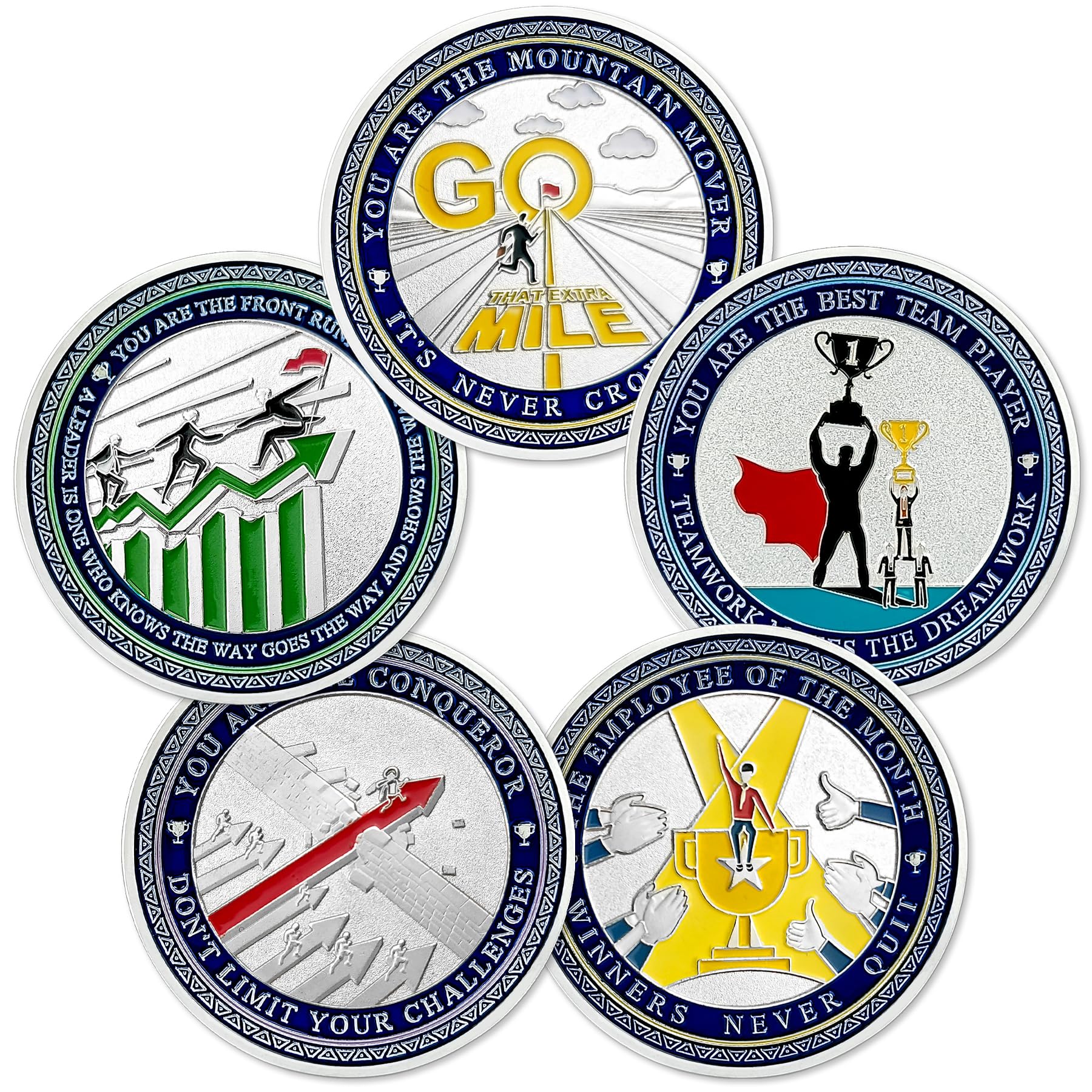 Amazon.com : 5Pcs Employee Appreciation Coins Gift Set Encouragement ...