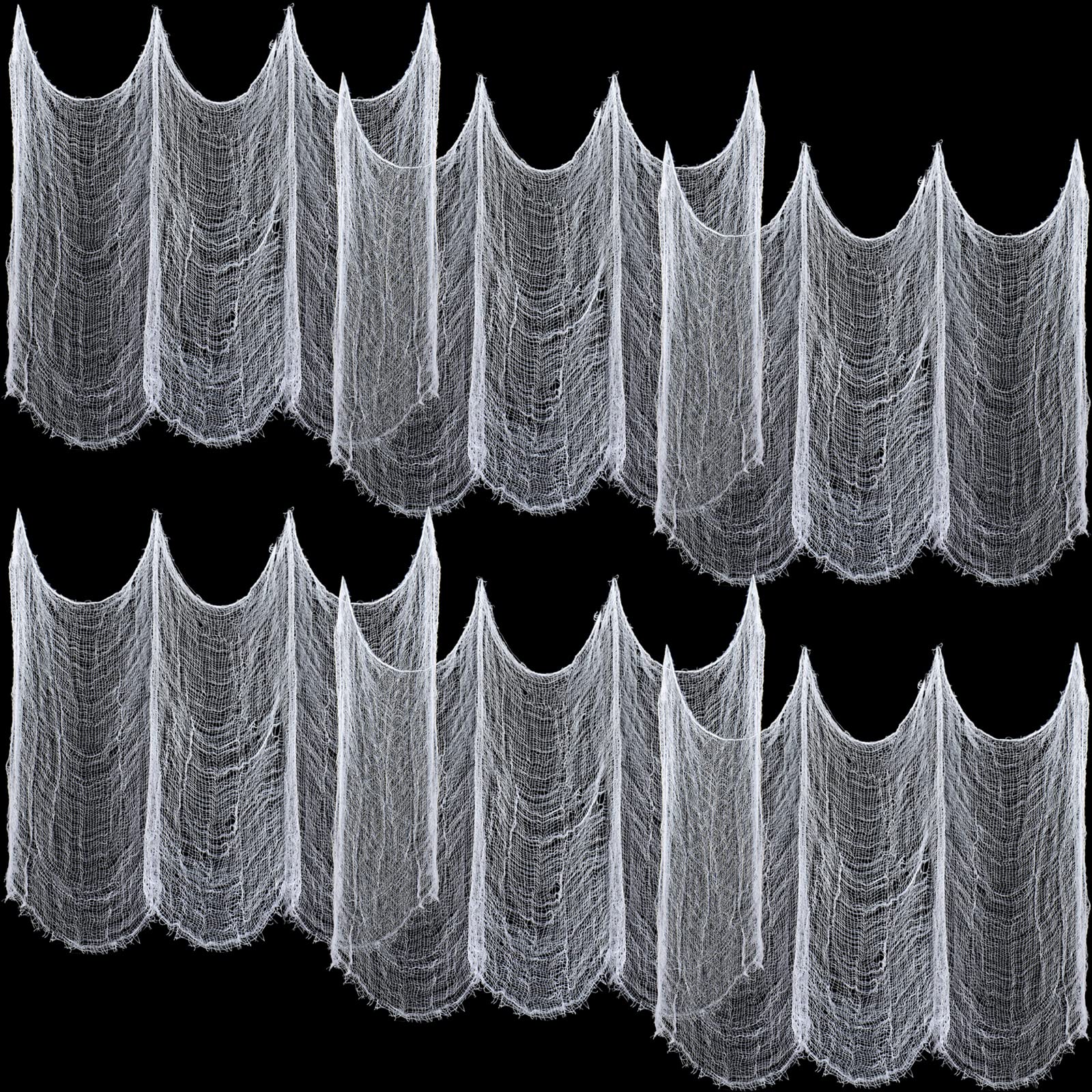 ZeeDix 6 Pack Halloween Creepy Cloth 30 x 75 Inch Halloween Decoration ...