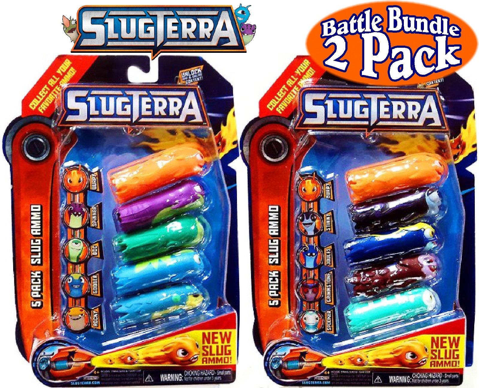 Grimmstone Slug Slugterra 5 Pack Slug Ammo Rare Slight Damage To