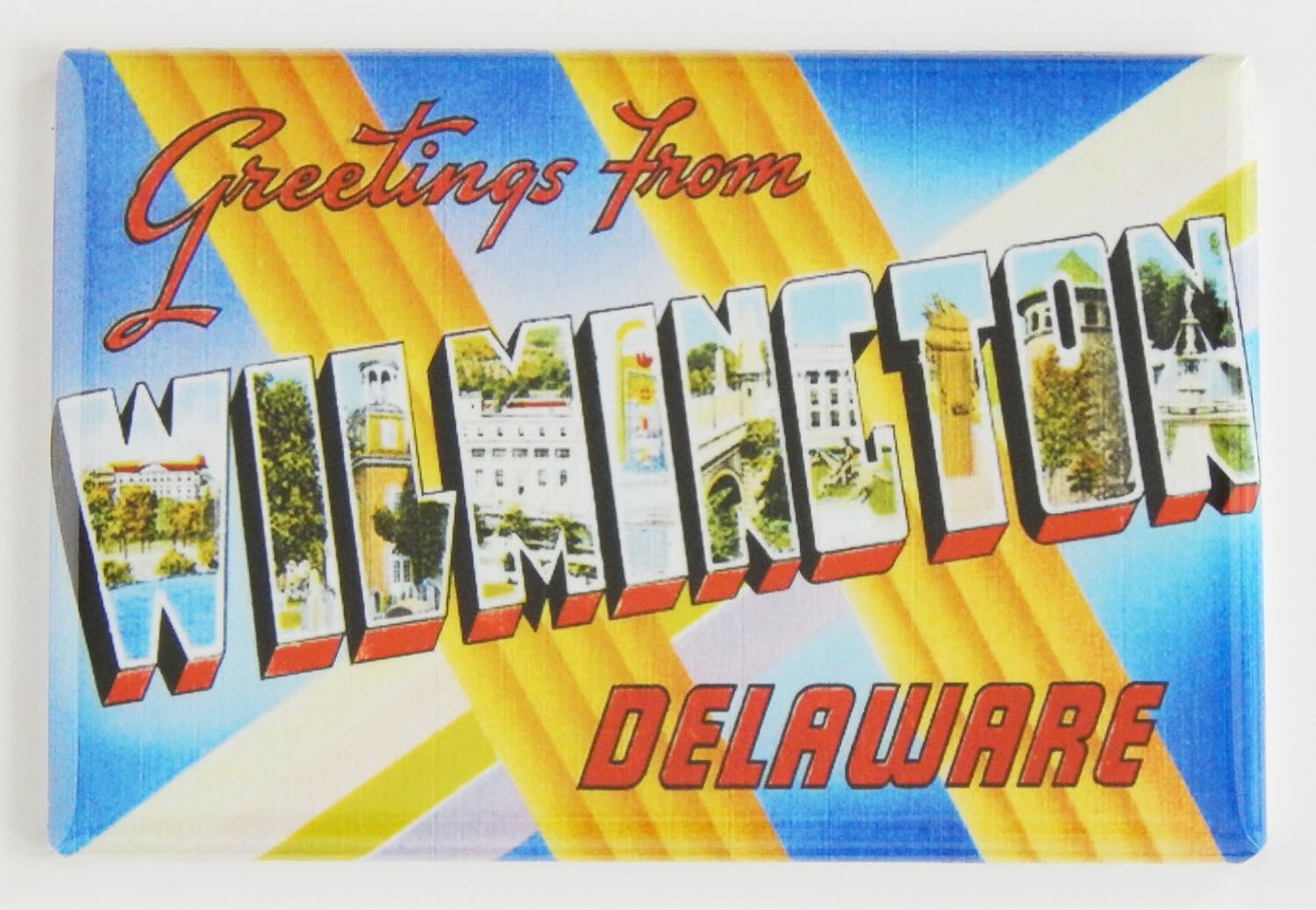 Amazon.com: Greetings from Wilmington Delaware Fridge Magnet (2 x 3 ...