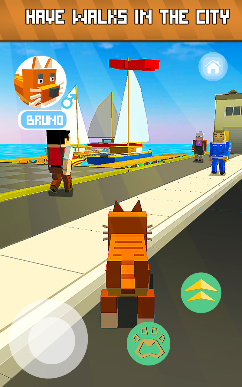 My Blocky Cat: Virtual Pet - care of a blocky kitty! - App on Amazon ...