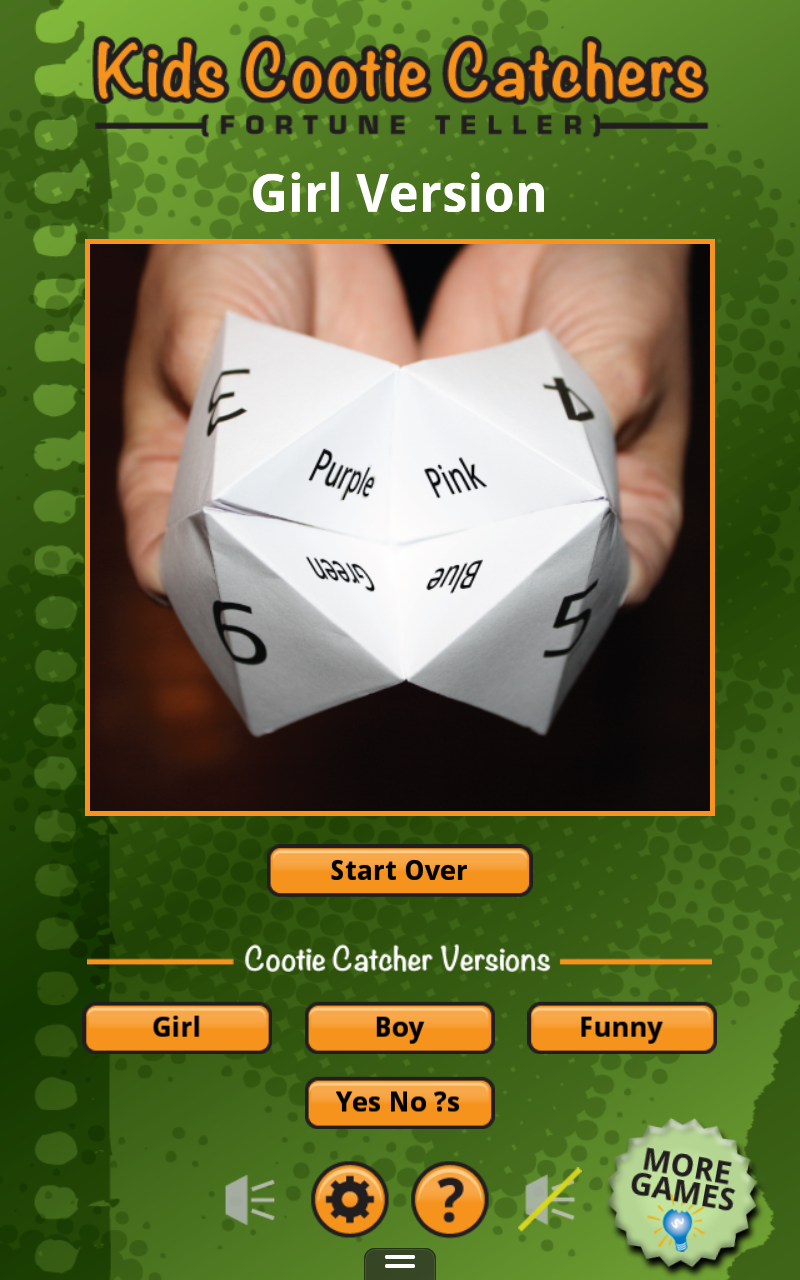 Kids Cootie Catchers (Fortune Teller) - App on Amazon Appstore