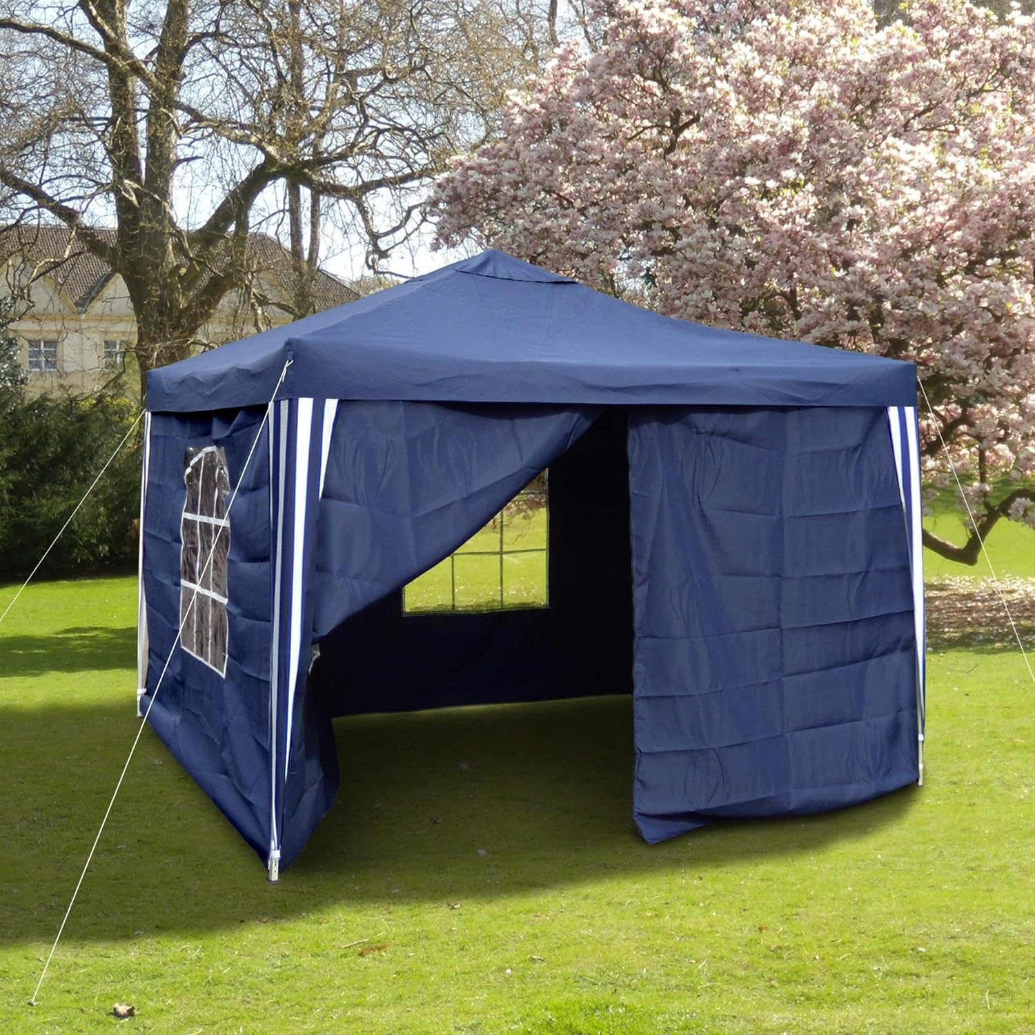 Amazon.com: Garden pavilion, fold pavilion 3 x 3 m, side walls ...