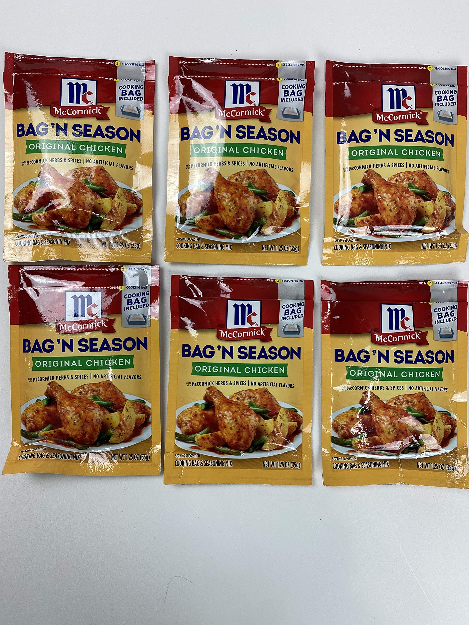 Amazon.com : McCormick Bag 'n Season Original Chicken Cooking Bag ...