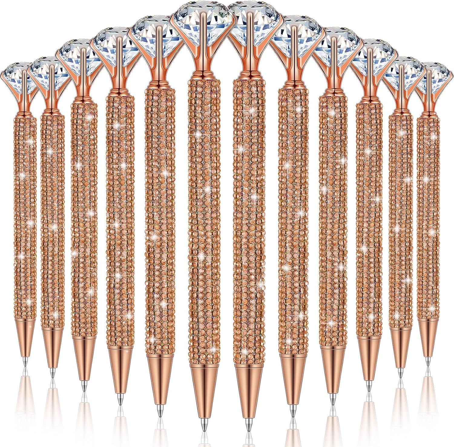 Amazon.com : SATINIOR 12 Pcs Crystal Diamond Pen Rhinestone Bling Pen ...