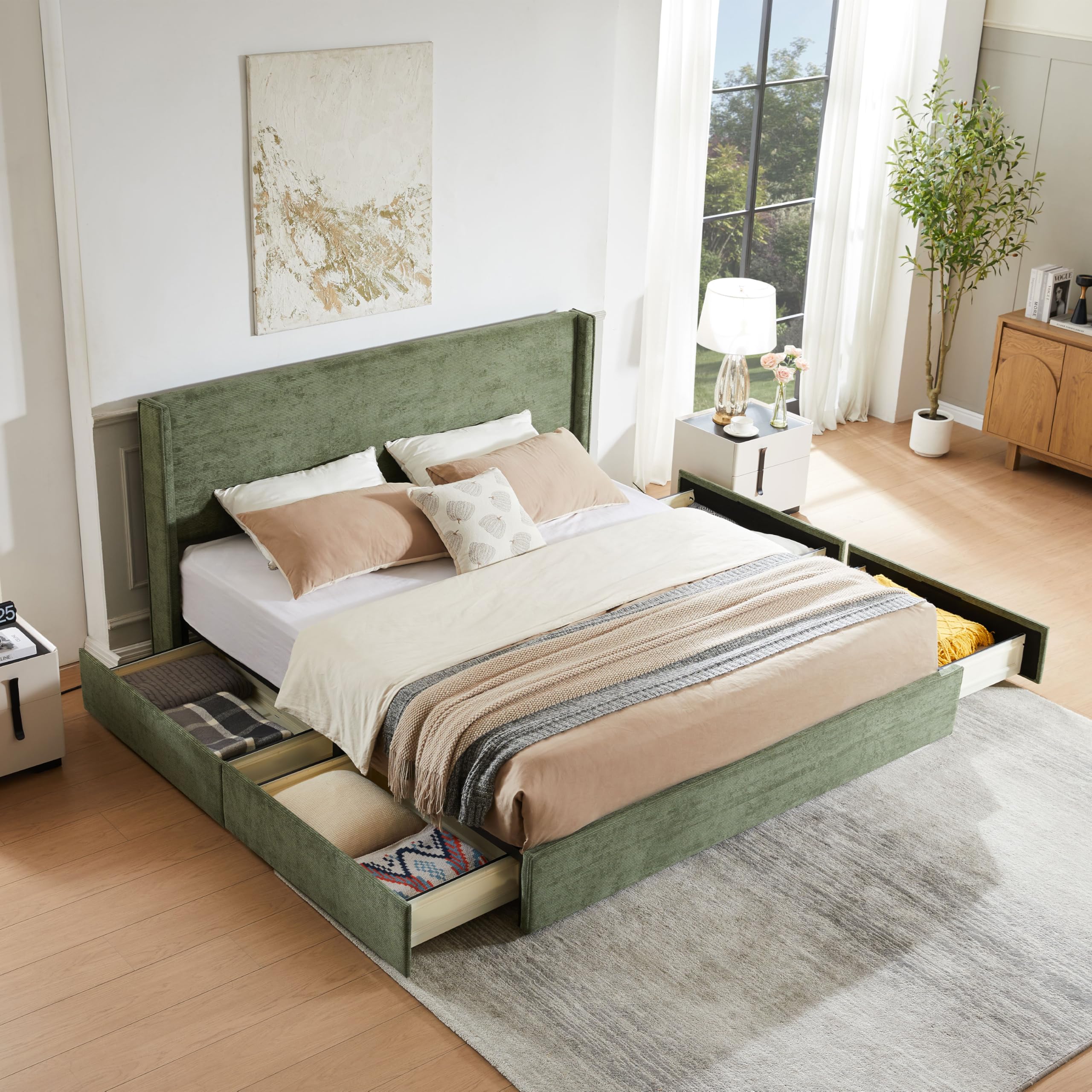 11 Best King Storage Beds | Hydraulic Lifts and Practical Drawers