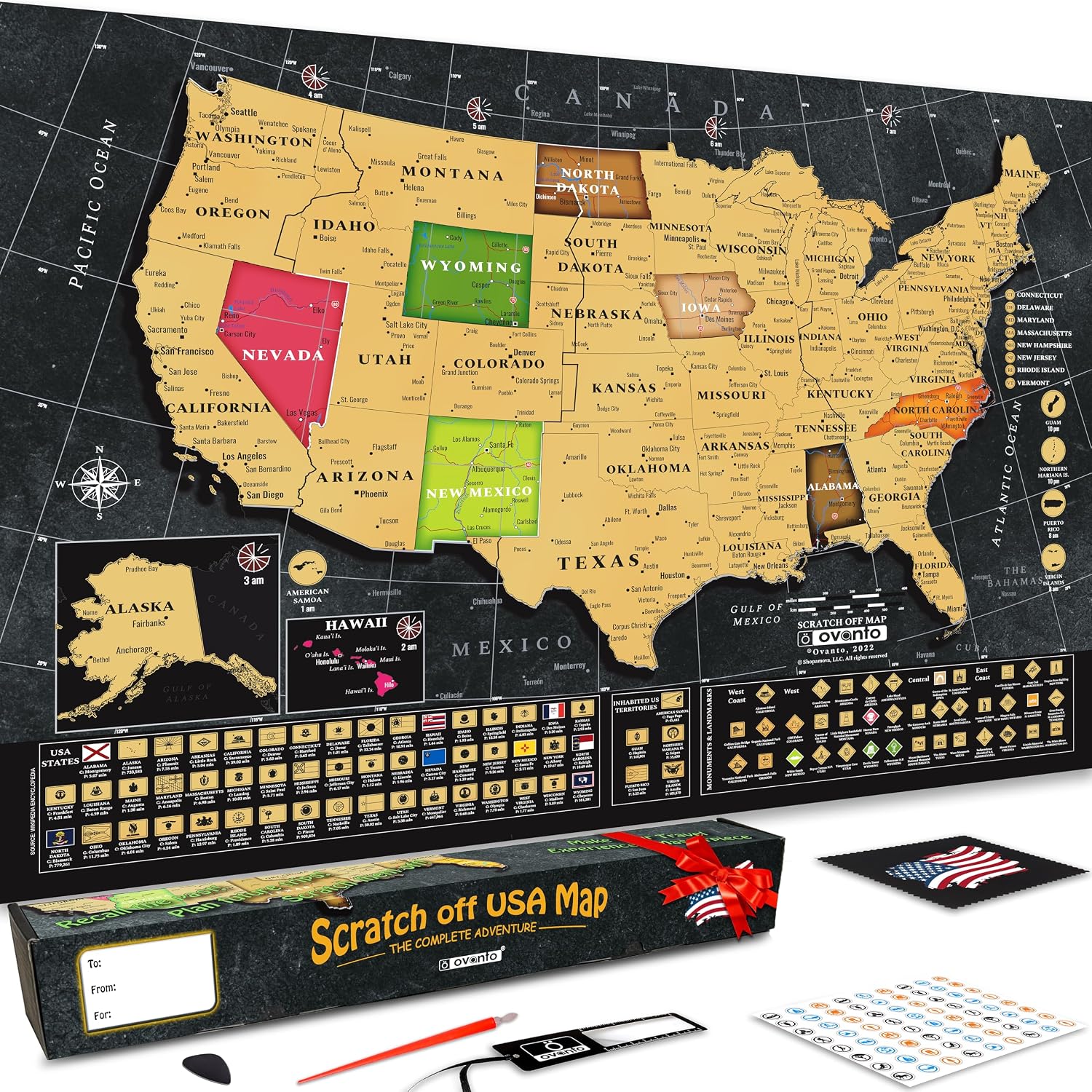 The exclusive 17x24” Scratch off Travel Map Philippines | Ubuy