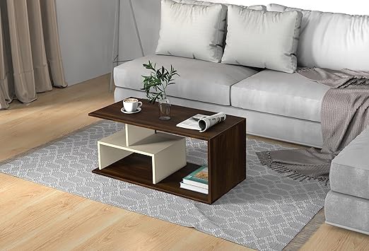 BLUEWUD Smohn Engineered Wood Coffee Center Sofa Tea/Teapoy Console ...