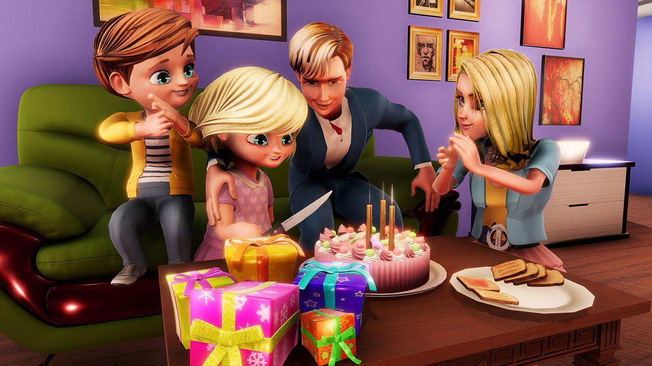 Virtual Mother Family Fun Simulator 3D: Happy Family Mom Kids Baby Care ...