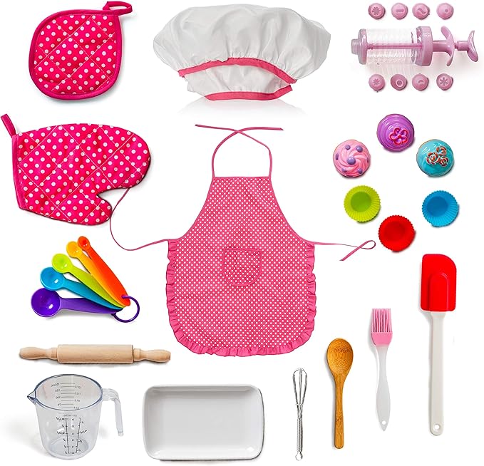 Amazon.com: Next Milestones 26 Pcs Cupcake Baking and Cooking Chef ...